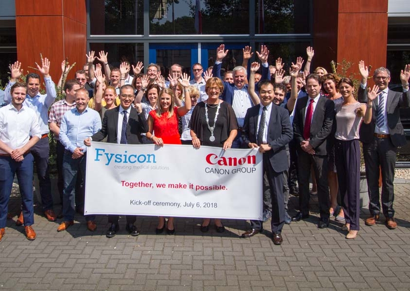 Kick-off Ceremony Fysicon & Canon Medical Systems Corporation